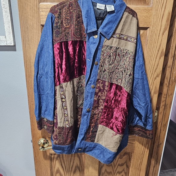 White Stag | Jackets & Coats | Vintage Patchwork Denim Jacket | Poshmark